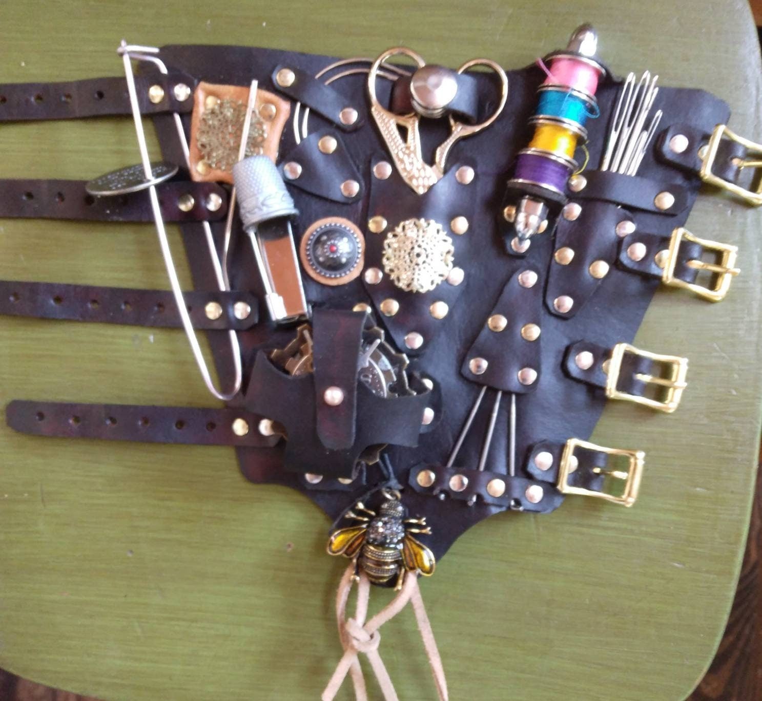 The Steamstress Tool Kit Wrist Bracer / Gauntlet Cuff. For seamstress ...